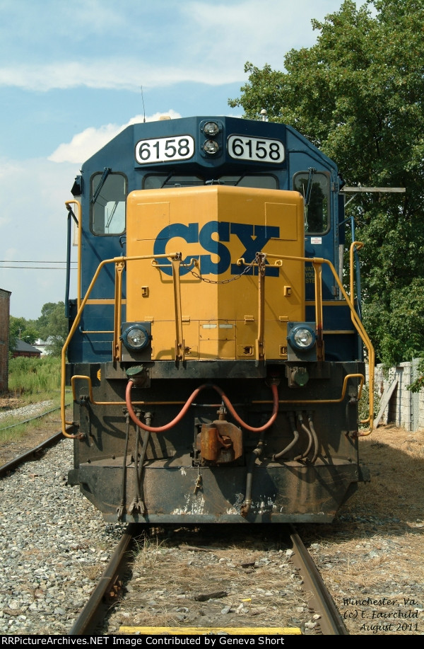 CSXT 6158 front end